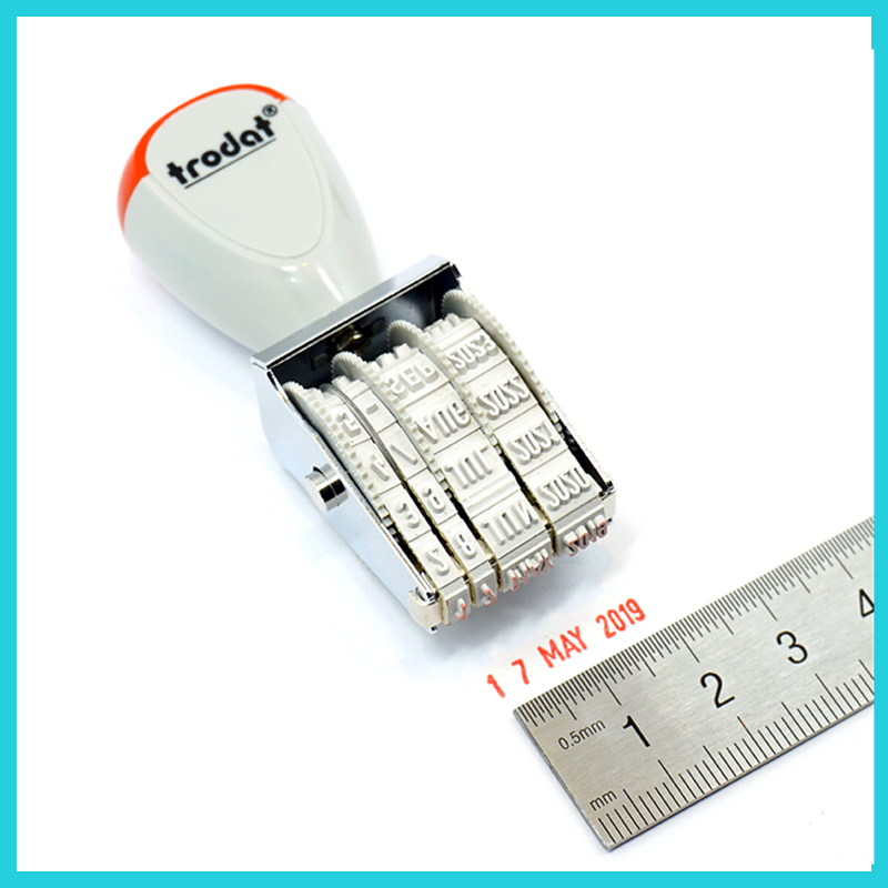Trodat Stamp MM/DD/YY Mini Adjustable Date Calendar Production Time ...