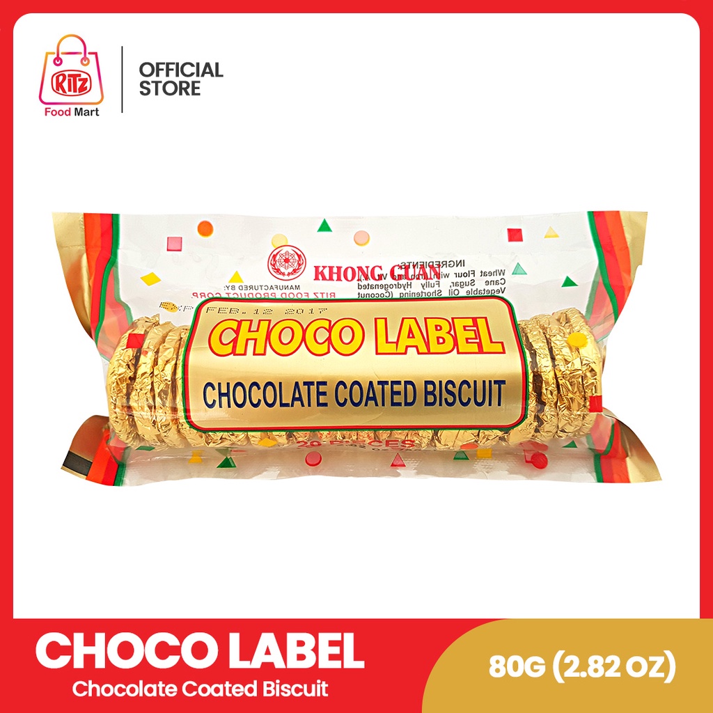 Rich Garden Choco Label - Chocolate Coated Biscuit (22pcs/pack ...