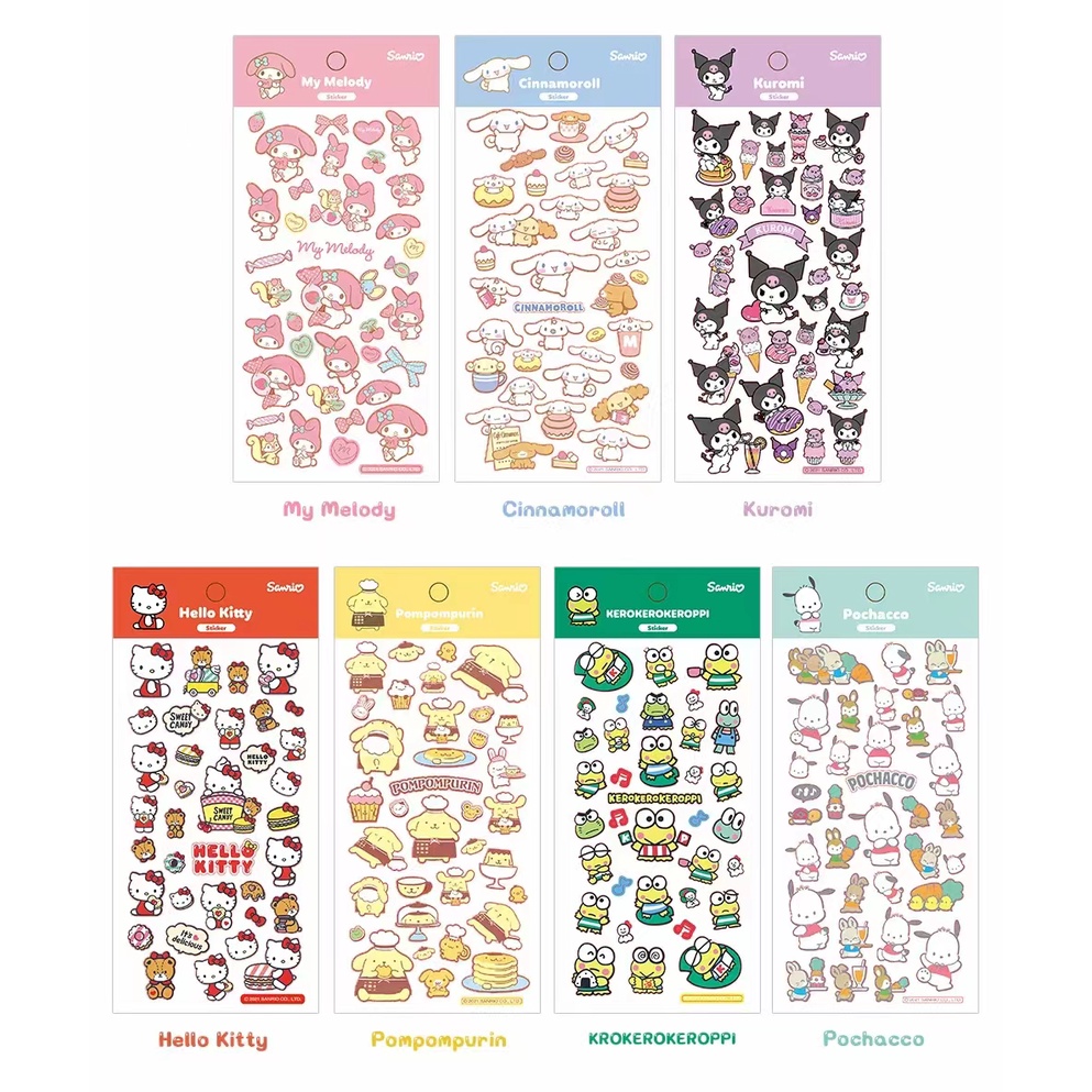 Sanrio Character Modeling Stickers Big-Eared Dog Melody Goo Card ...