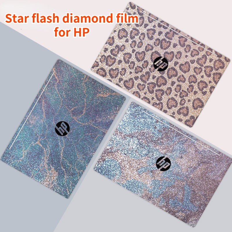 Gypsophila Flash Diamond Notebook Film Girl Computer Sticker Suitable ...