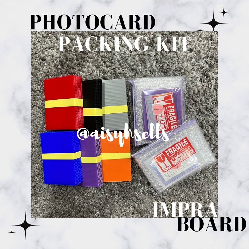 Photocard Packing Kit (Toploader/Infraboard/Photocard sleeves) | Shopee ...