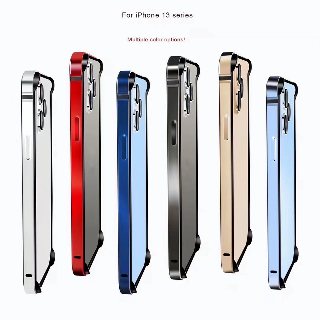 Luxury Aluminum Alloy Bumper Frame Phone Case For iPhone 14 13 12 11 Pro Max X XR XS Max 7 8 ...