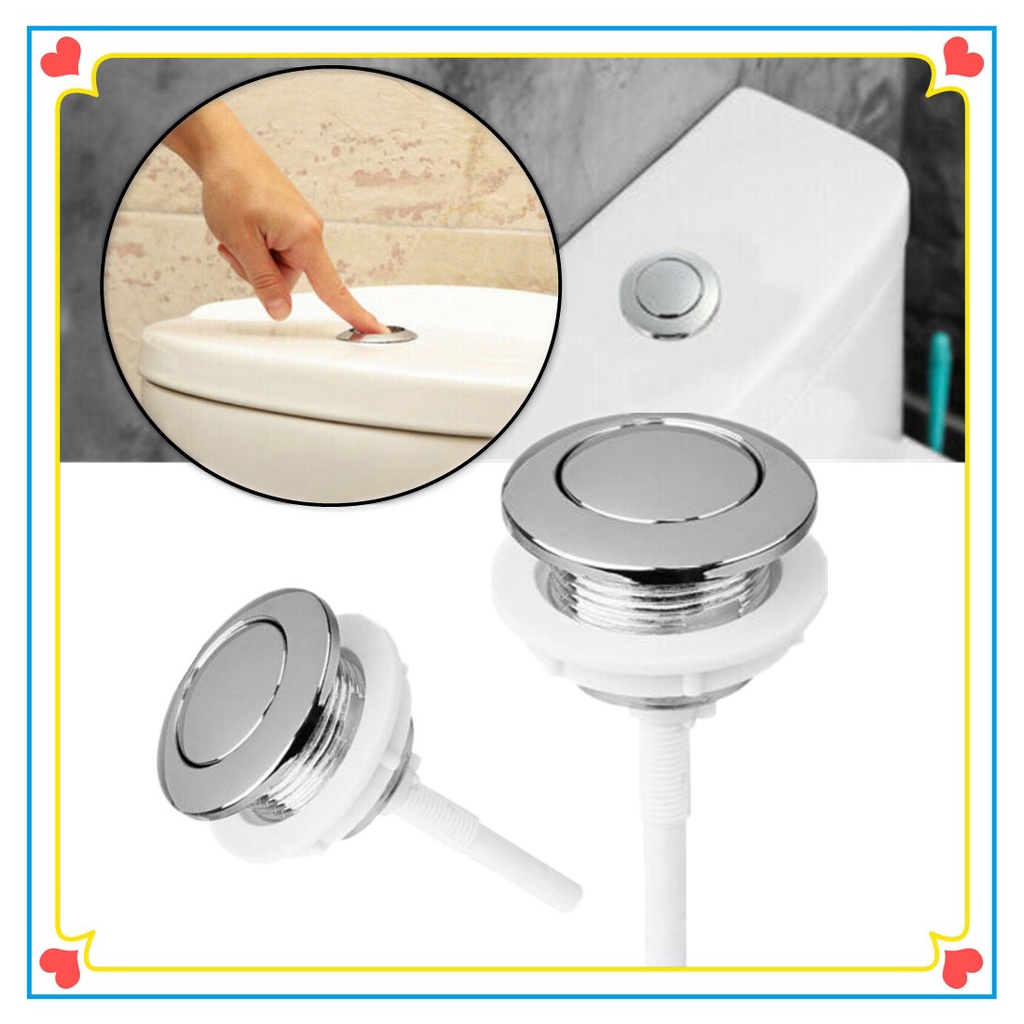 Bathroom Toilet Push Button Single Flush Button Toilet Water Tank ...