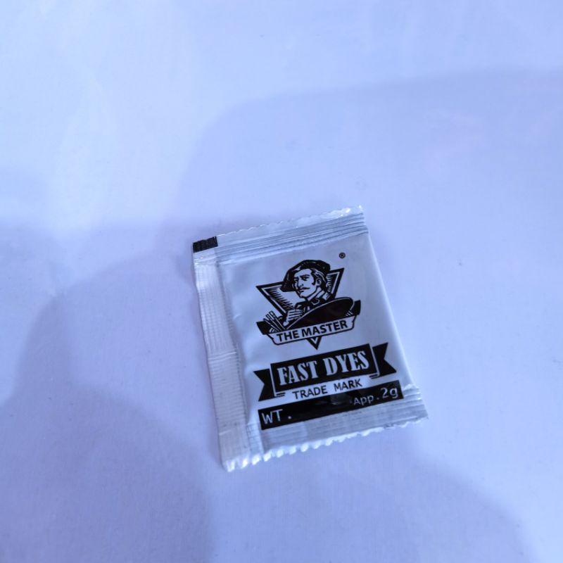 DYE (The Master Fast Dye) 5 sachet in one pack approx 2g | Shopee ...