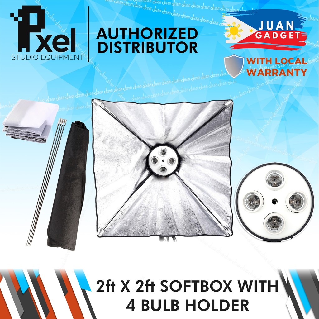 Pxel SB-4B-60X60 4 bulb light head,Softbox Continuous lighting Digital ...