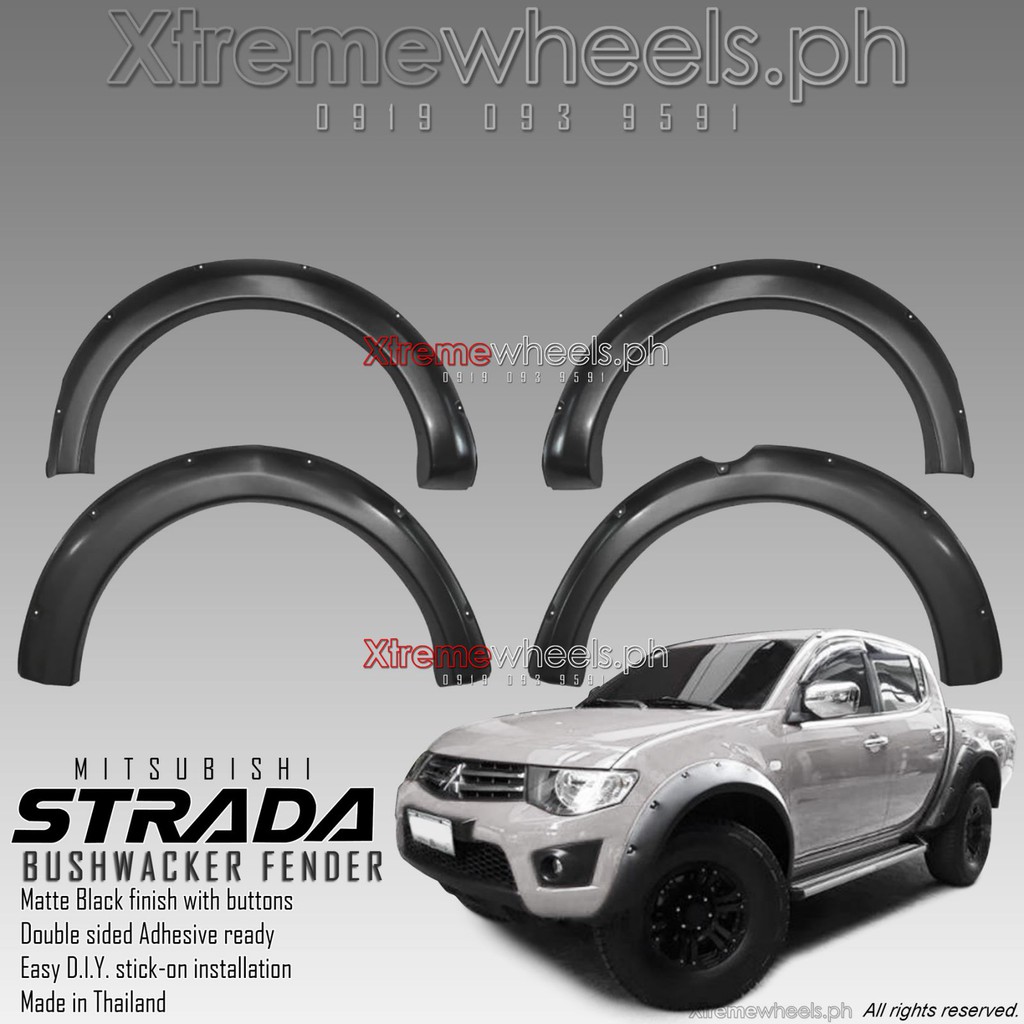 Mitsubishi Strada 2009 - 2014 Bushwacker type Fender Flare ( Strada ...