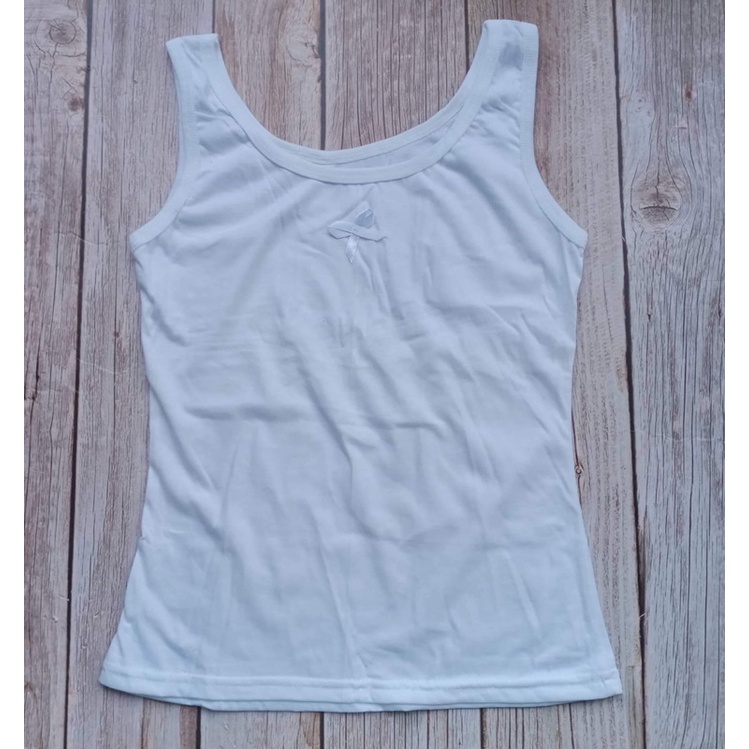 1 pc Girl White Sando Kids from 3 to 13 yrs old 100% cotton Uniform ...