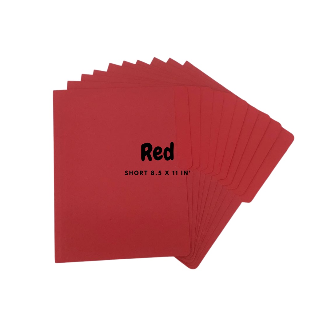 1pack (10pcs) Red Short Folder | GREENOCEAN | Shopee Philippines