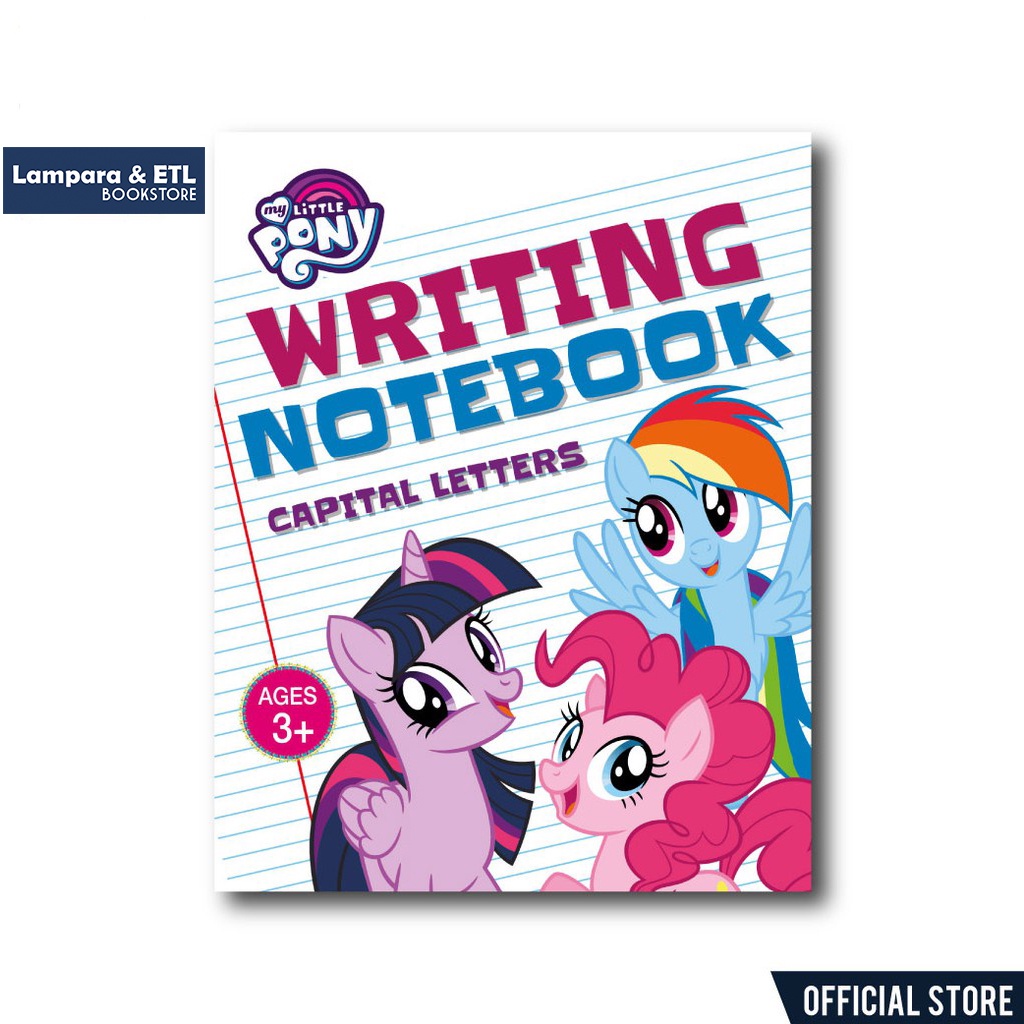My Little Pony, My Writing Notebook, Capital Letters Ages 3+ | Shopee ...