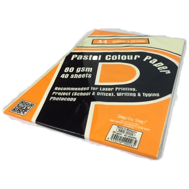 1 Pack A4 Pastel Color Paper 80gsm 40 sheets // Color Paper | Shopee ...