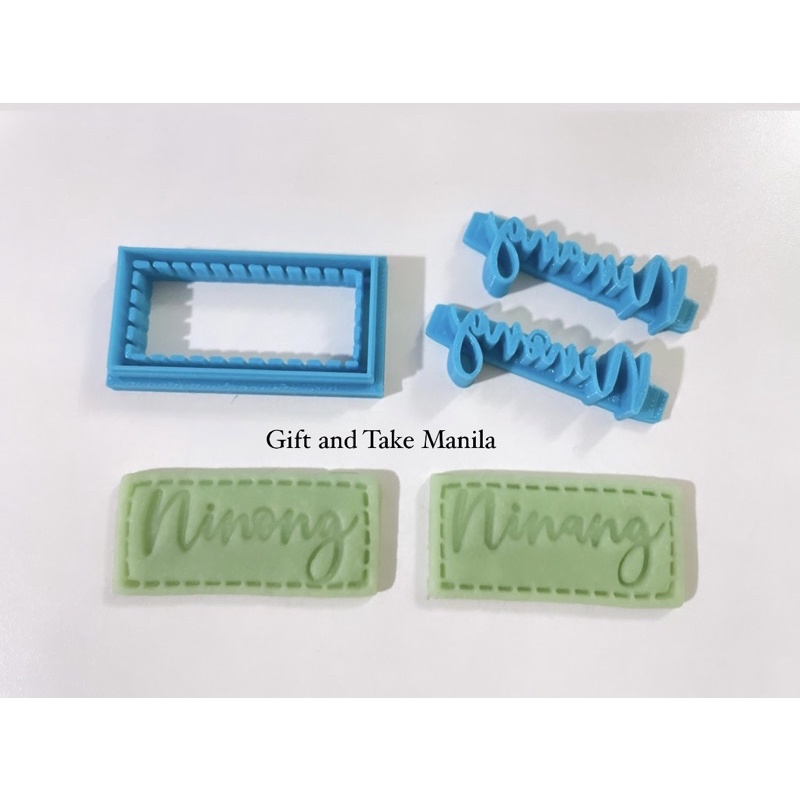 Polymer Clay: Ninong Ninang Stamps with Cutter Set | Shopee Philippines