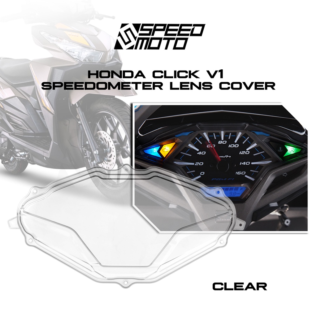 HONDA CLICK V1 SPEEDOMETER LENS CLEAR / SMOKE FOR CLICK V1 MOTORCYCLE ...