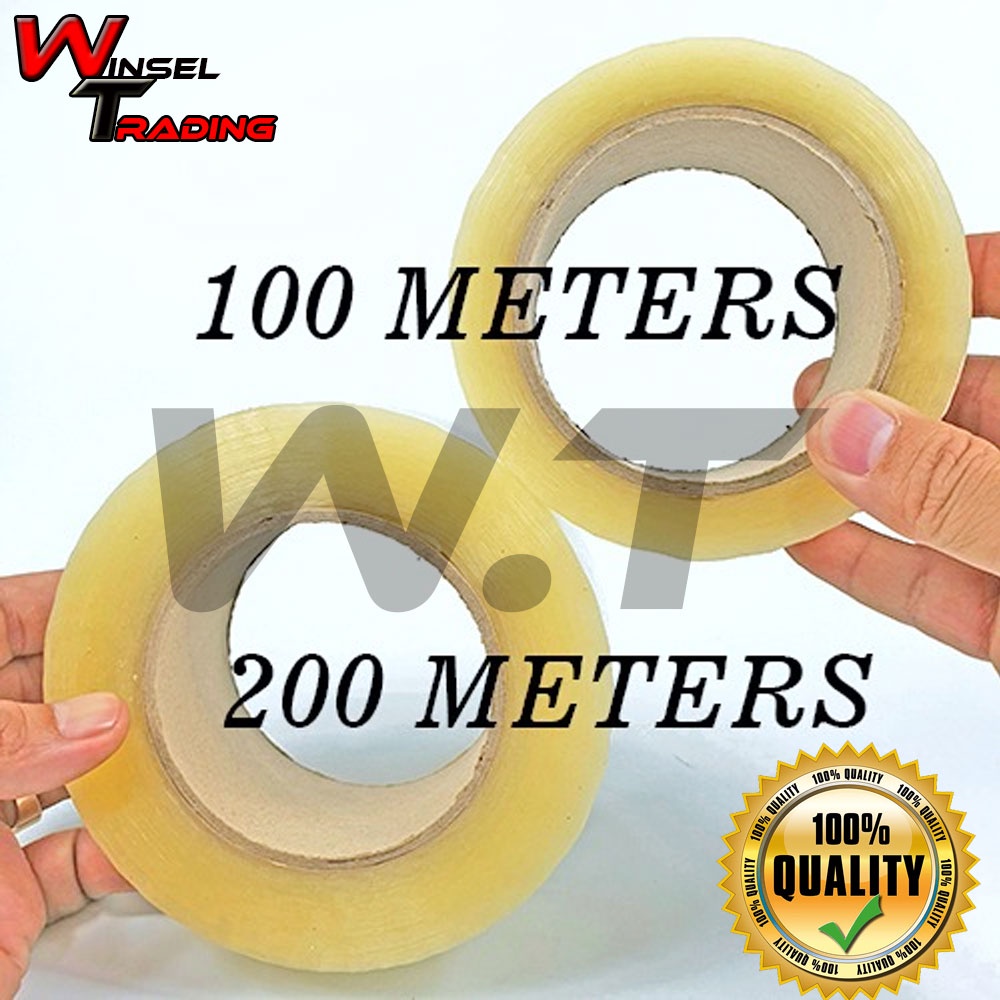 Packaging Tape Clear 2X100m and 2x200m | Shopee Philippines