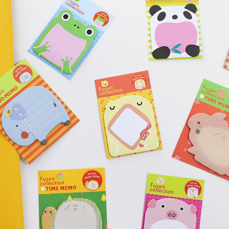 Cute Little Animal Shaped Sticky Notes Cute Pet Paradise Notes Cute Red ...