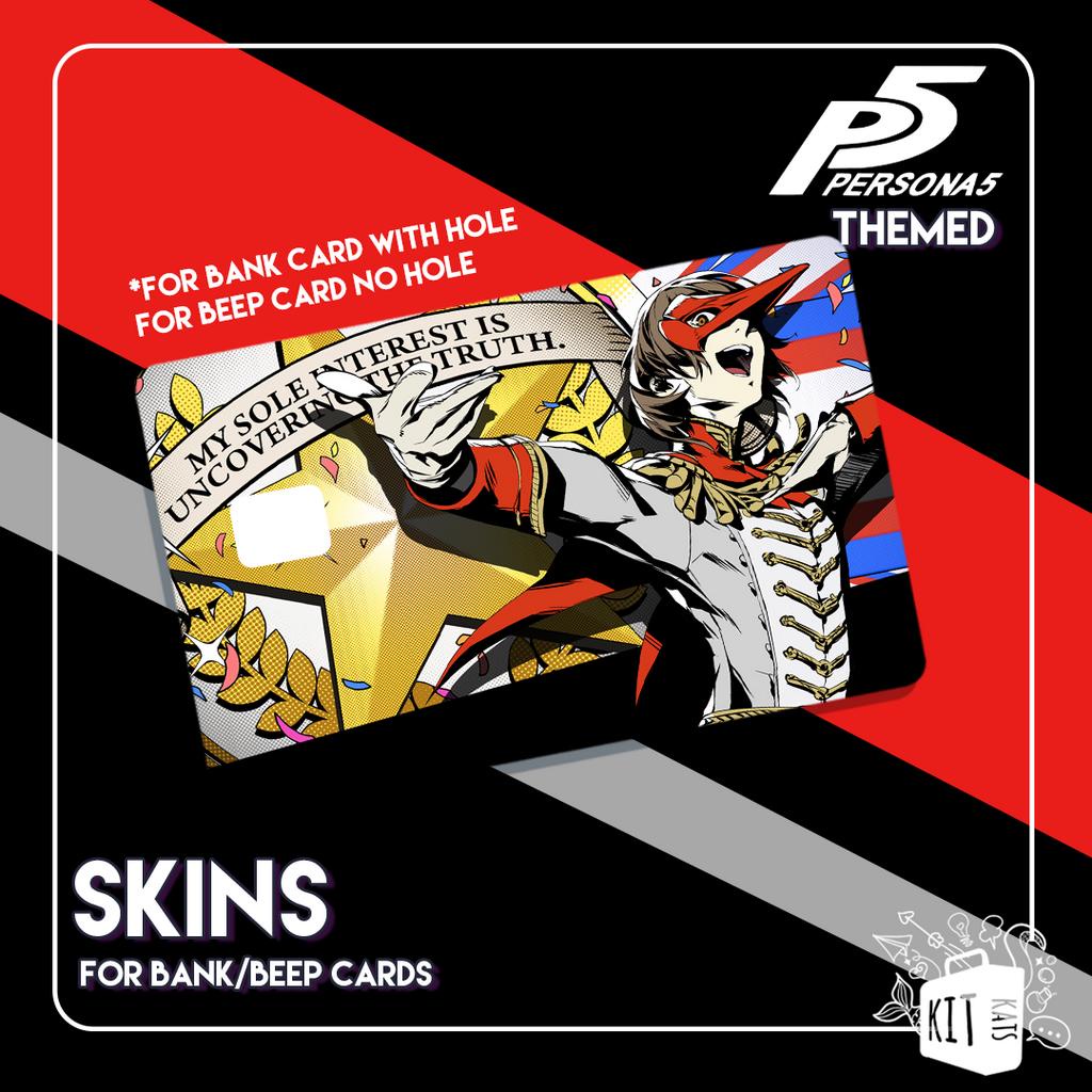 Persona 5 themed bank and beep card stickers / skins SOLD PER PIECE ...