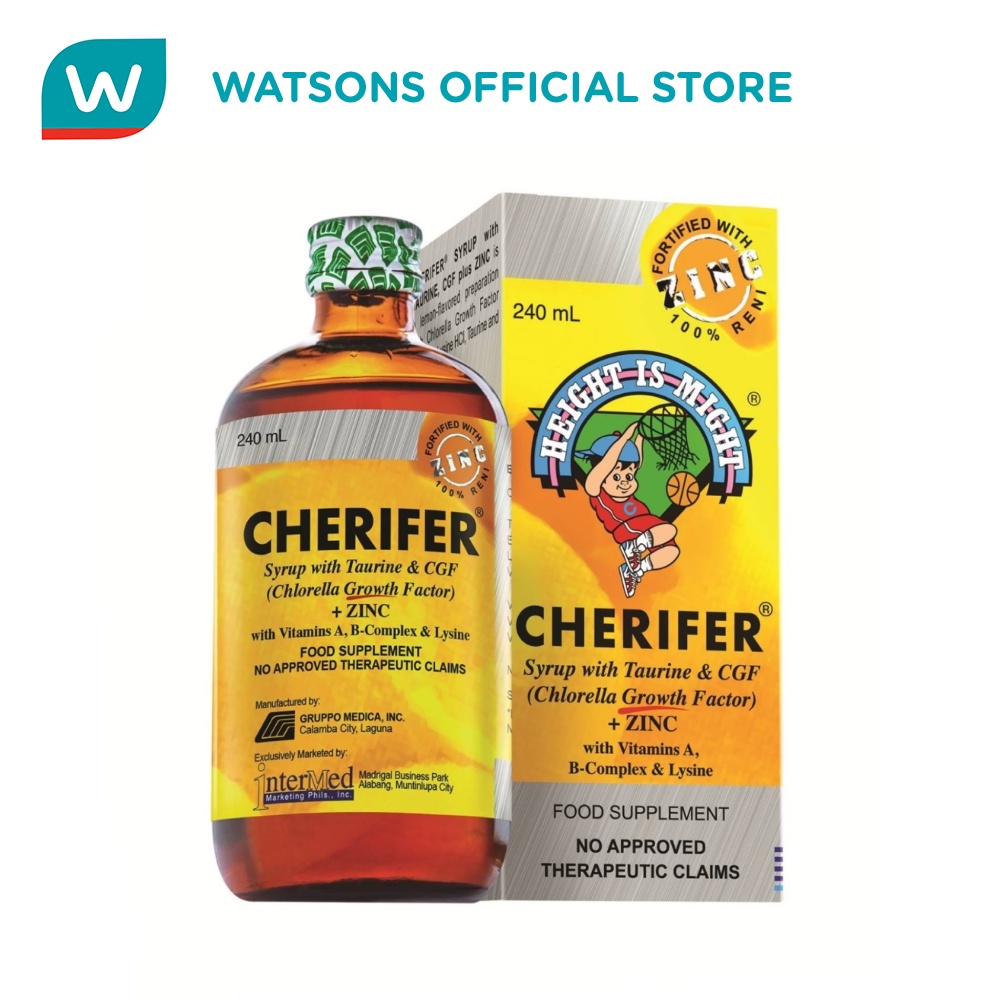 CHERIFER Syrup with Zinc 240 ml | Shopee Philippines