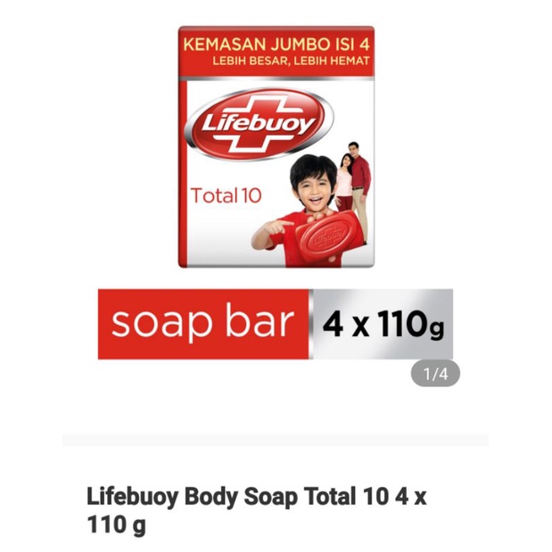 Lifeboy total 10 110gr