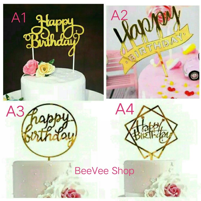Acrylic Cake Topper/Acrylic Cake Decoration | Shopee Philippines