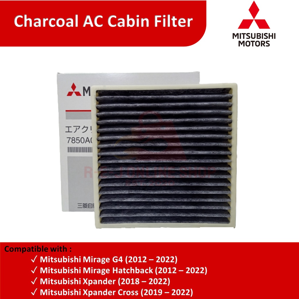 Charcoal AC Cabin Filter Mitsubishi Mirage G4/HB (2012 - 2022), Xpander ...