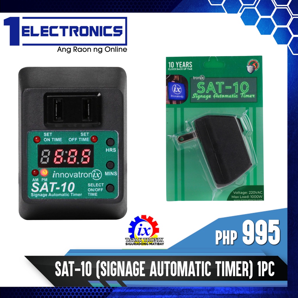 1Electronics 1pc Tronix SAT-10 Signage Automatic Timer SAT10 for ...