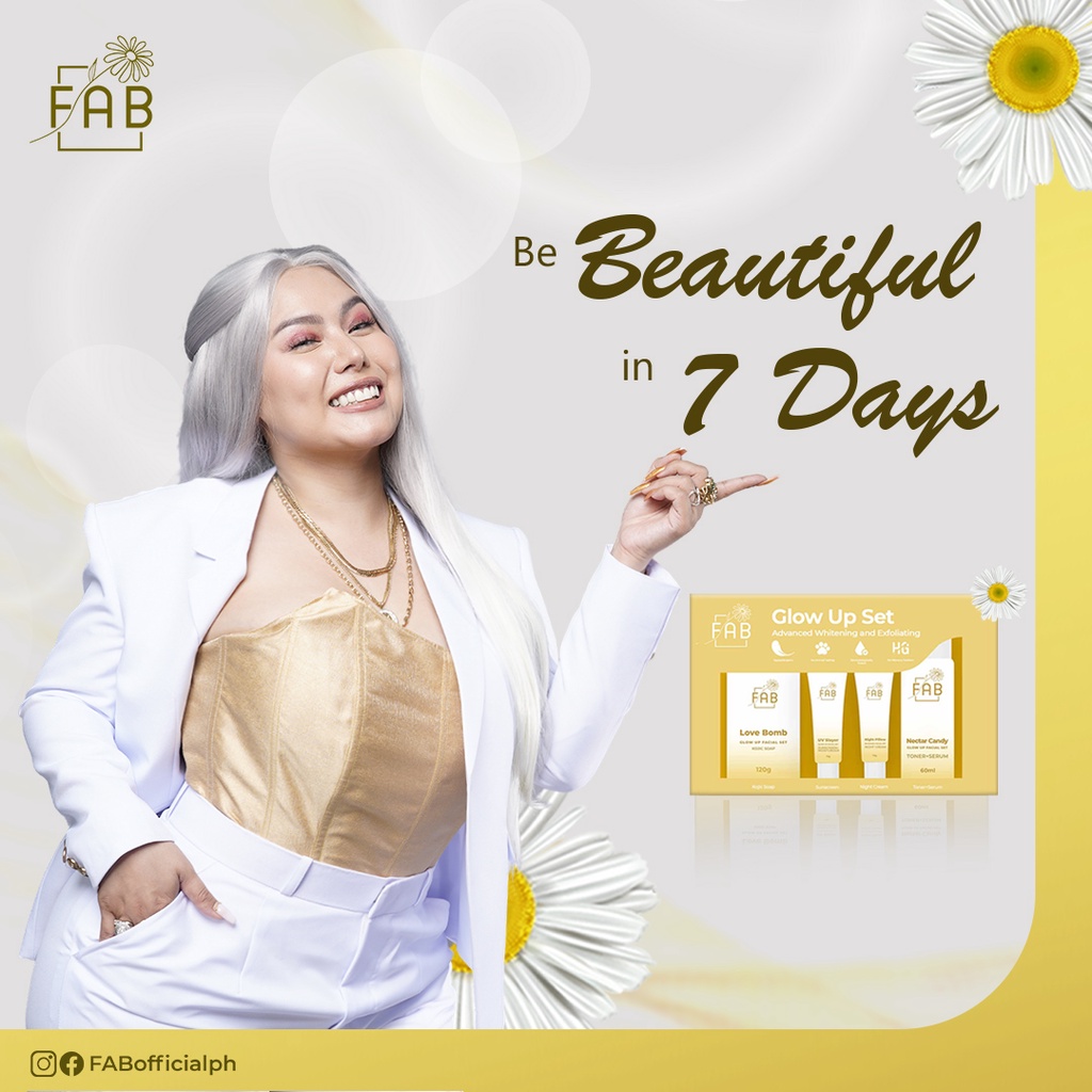 TONI FOWLER'S FAB ORIGINAL Glow-Up Facial Set (Whitening & Exfoliating ...