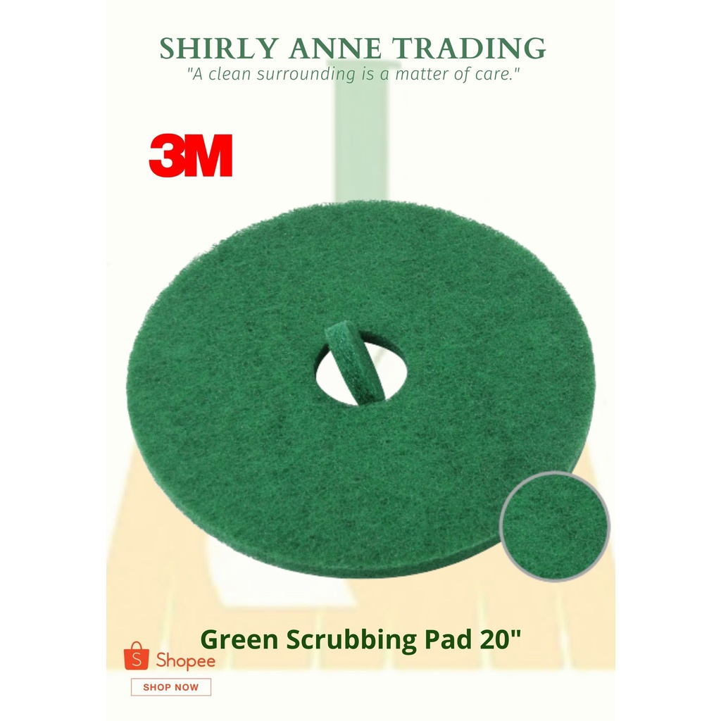Green Scrubbing Pad 16" & 20" 3M and Ordinary (Floor Scrubbing Pads ...