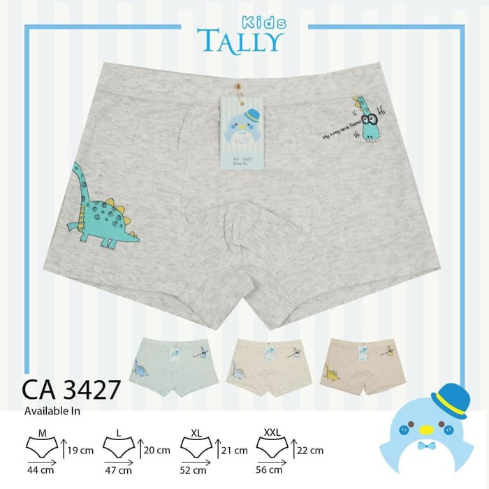 Dino Head Boys Short Pants Children's Boxer Panties TALLY 3427 | Shopee ...