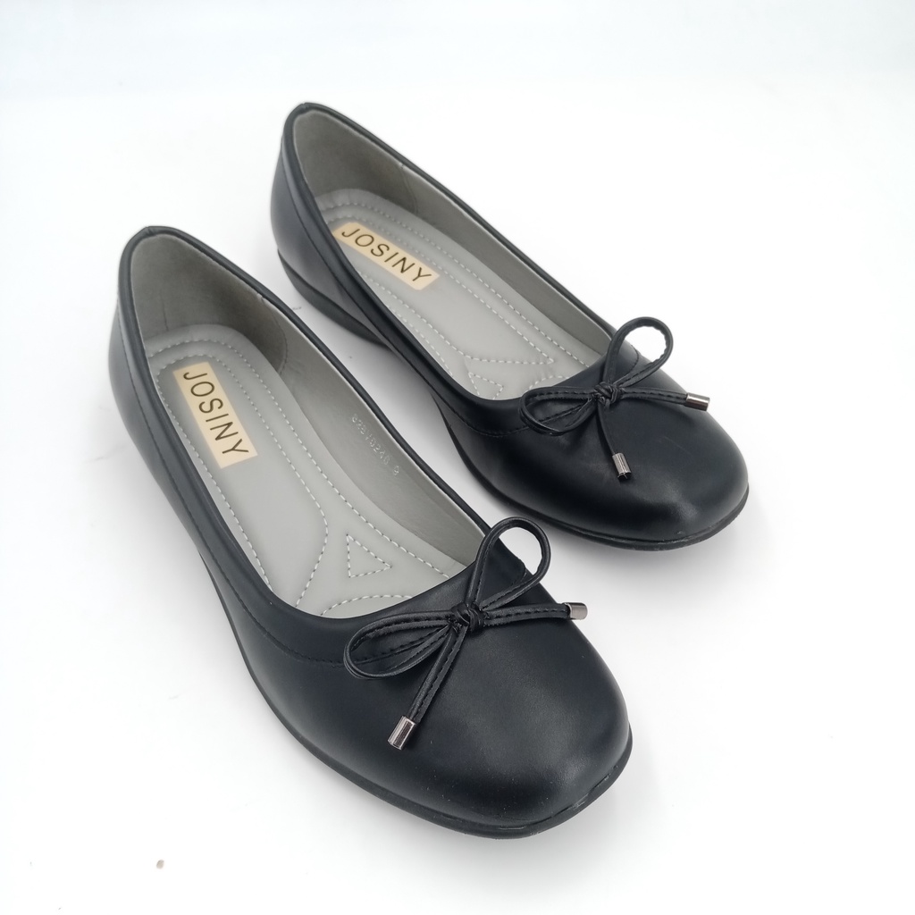 Josiny Shoes Marikina shoes For Women Flat Shoes Black School Shoes V0246 | Shopee Philippines