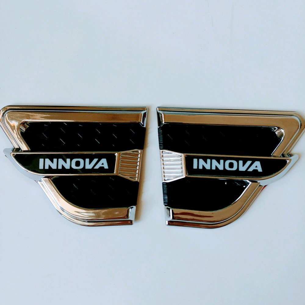 Side ventilator side air flow emblem for toyota inova innova chrome ...