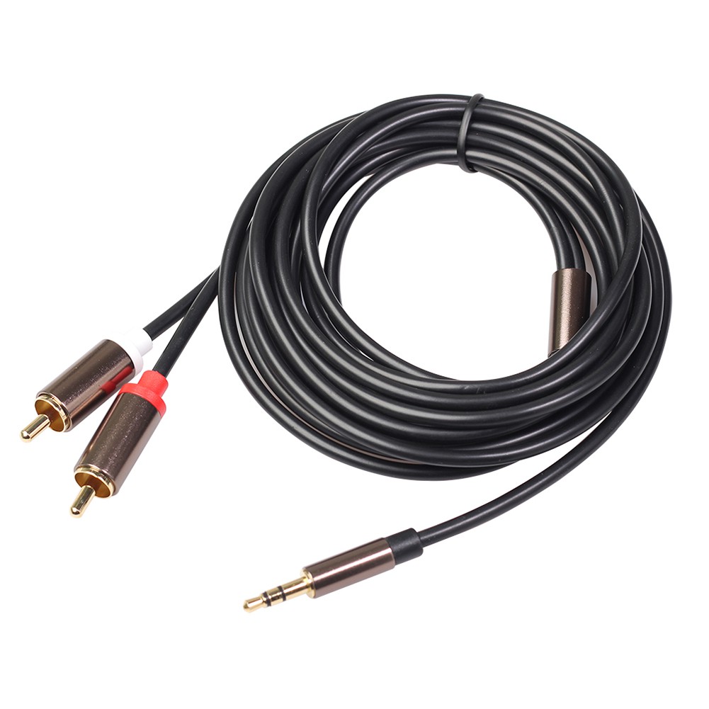 Premium 3.5mm 3.5 Jack to 2 RCA AUX Stereo Audio Cable 1/8 inch Male to ...