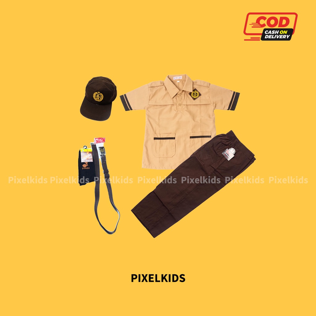 KEMEJA Super Complete Suit Boy Scout Standby Boy Scout Short Shirt Long ...