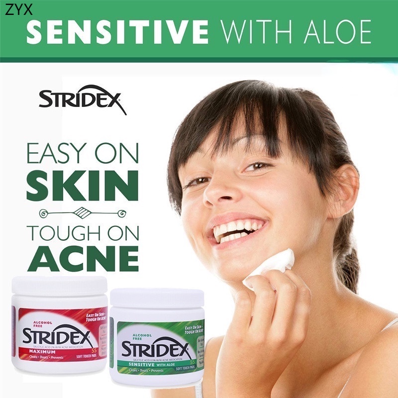 USA Stridex Salicylic Acid 2% W/W Single-Step Acne Control Sensitive ...