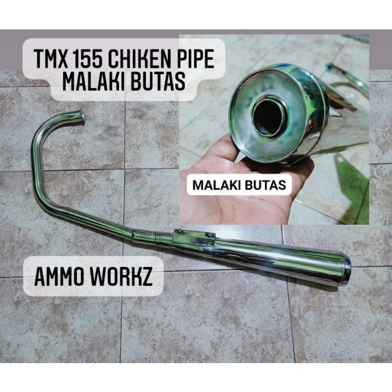 TMX155 pinoy 125&155 chicken pipe malaki butas stainless plug&play ...