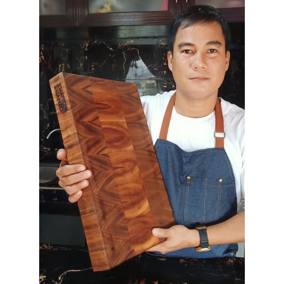 Hattori Hanzo HHBOSS Walnut Butcher Block, Thick End Grain Chopping ...