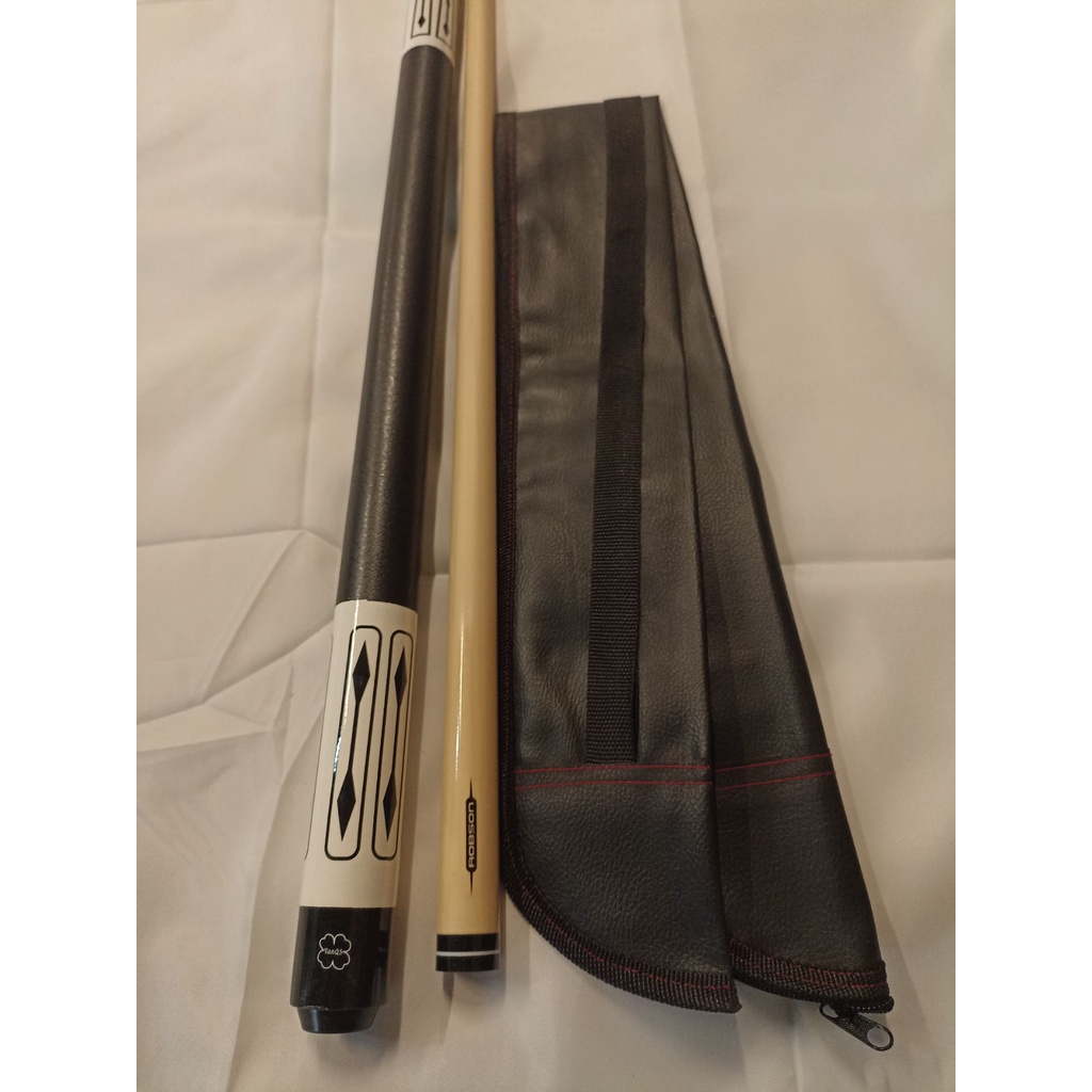 Robson white billiard cue stick with softcase / Tako ng bilyaran ...
