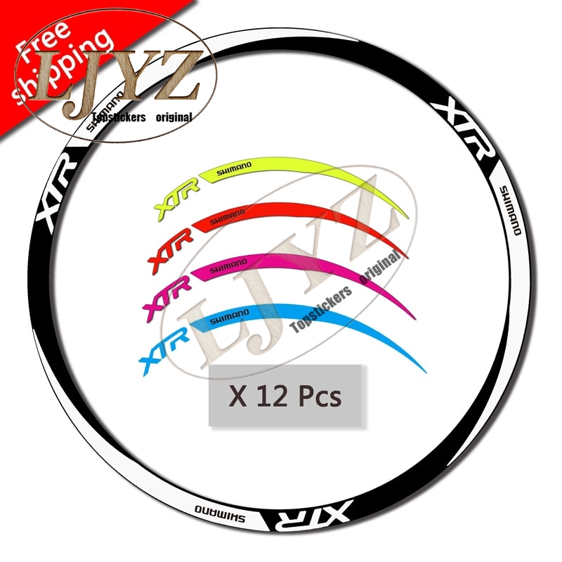 Vinyl 3M StickersSHIMANO XTR Wheel Rim Stickers For MTB DH Bicycle ...
