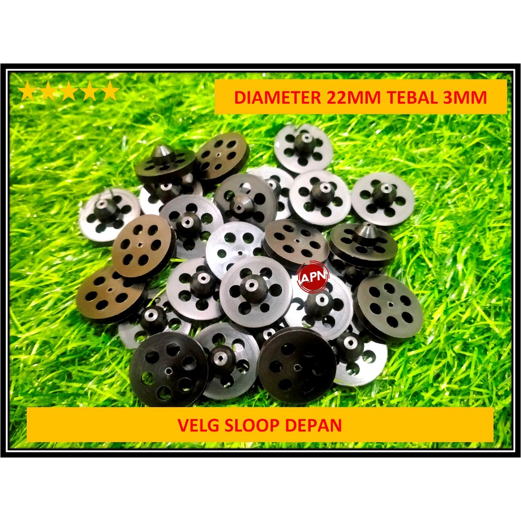 Front WHEELS DIAMETER 22MM 3MM THICK TAMIYA SLOOP / SLOPE | Shopee ...