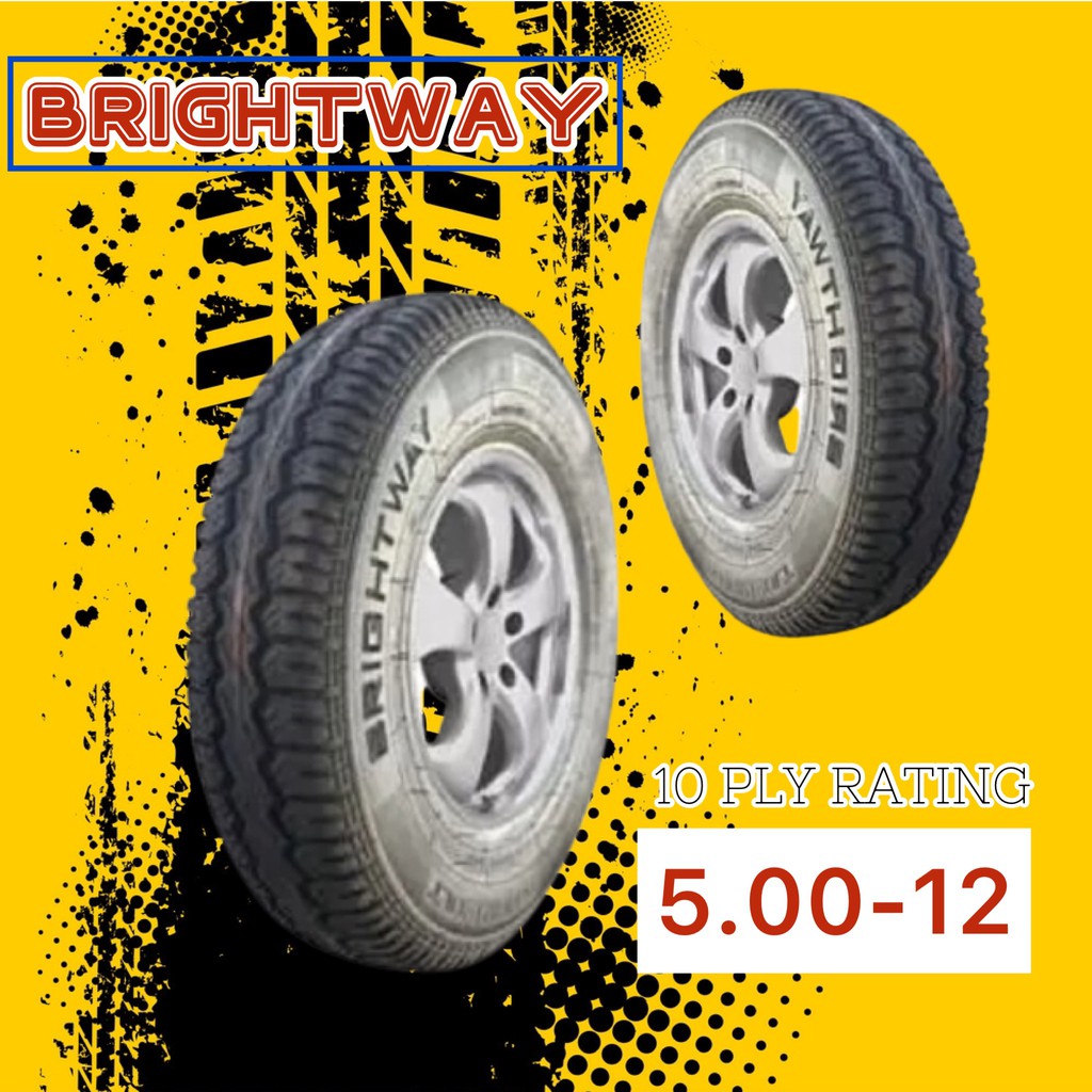 Brand New 5.00 R12 Brightway Brand Car Tire for Multicab, Bongo Rear ...