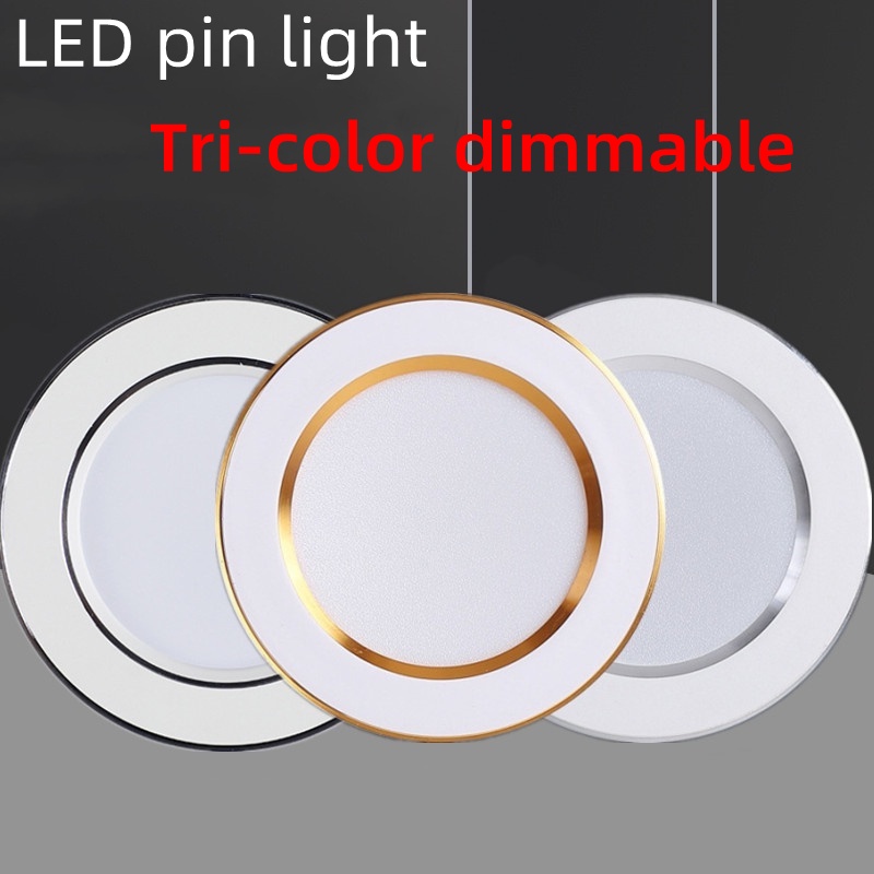 Tricolor pin light led ceiling light down light recessed pin Light LED ...
