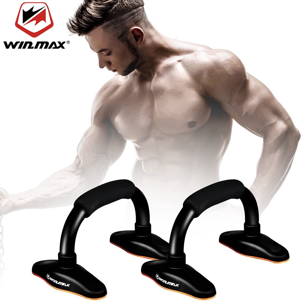 WIN.MAX 1Pair Push Up Handles Push Up Stand Bar Handles Pushups Fitness ...