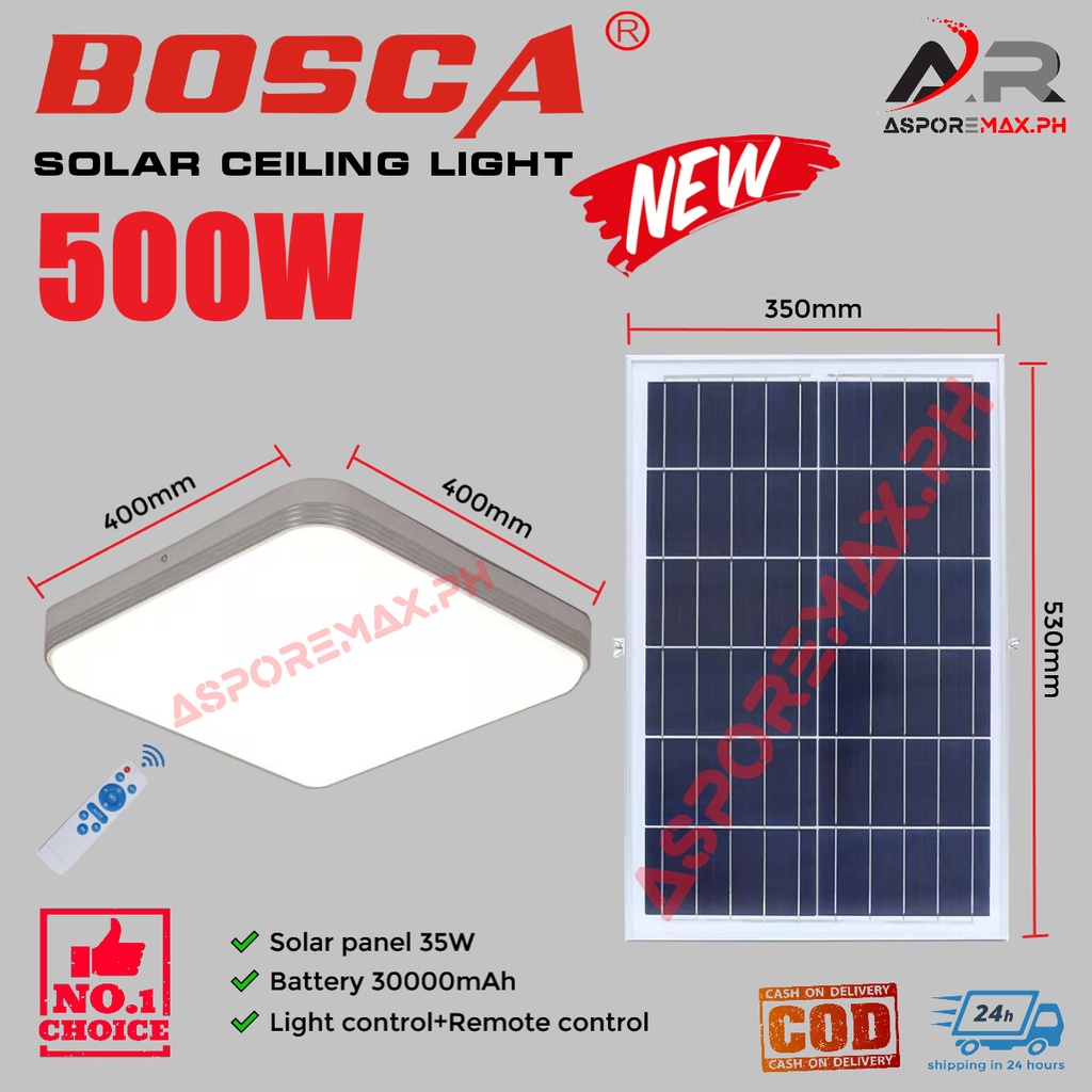BOSCA Brand 500W Solar ceiling light indoor light Bedroom / Living room ...