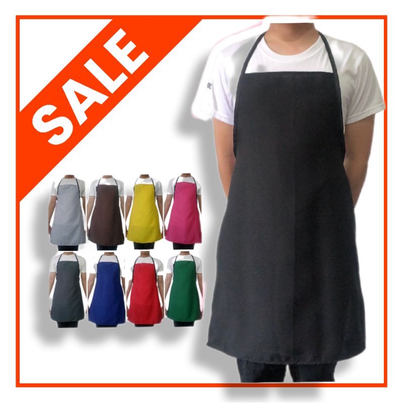 PLAIN APRON (NO POCKET) GOOD QUALITY (Unisex) Printable and Washable ...