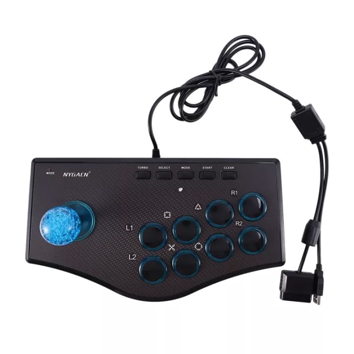 Nygacn Game Arcade Controller Usb Rocker Joystick Gamepad Fighting Stick For Ps2 Ps3 Pc Shopee