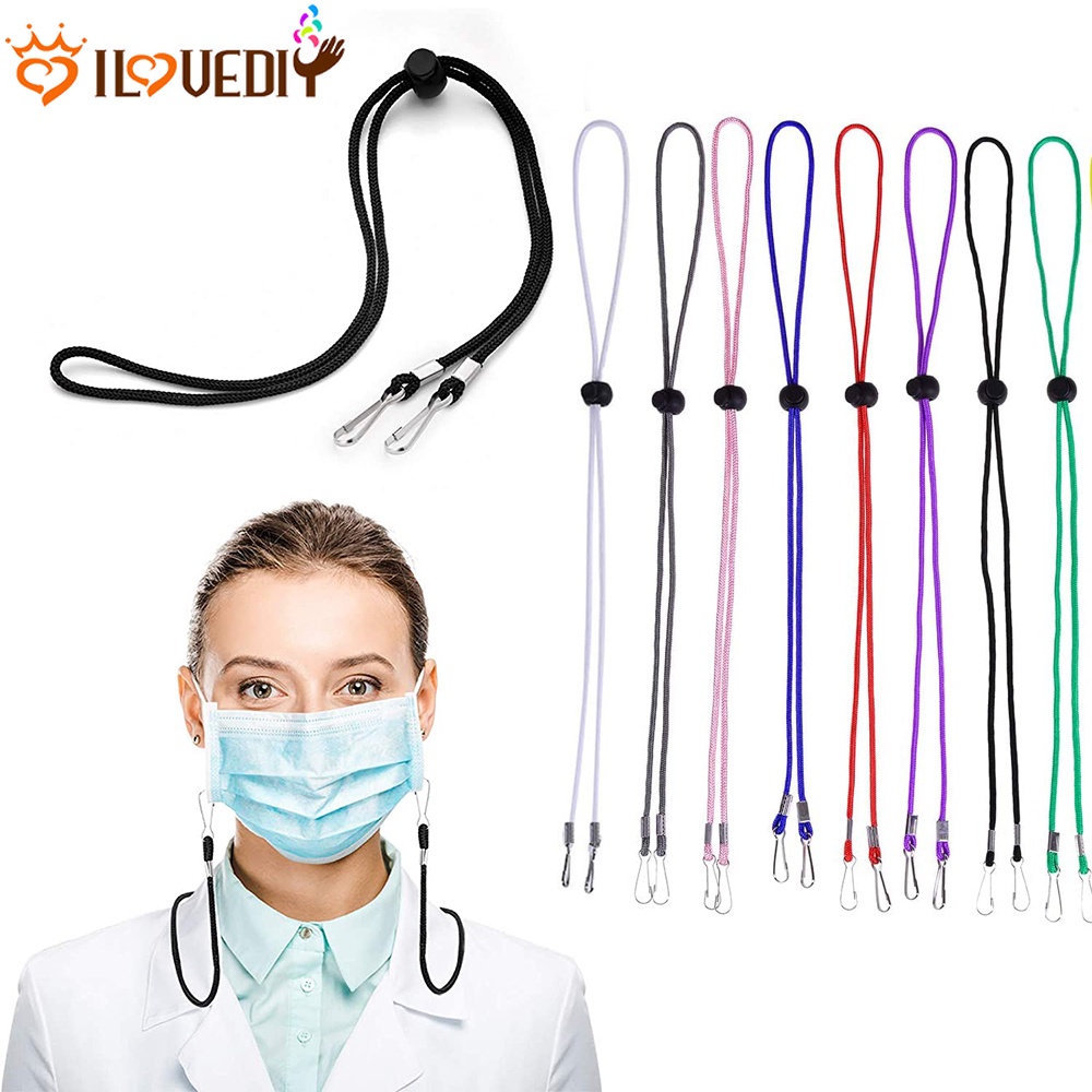 Face Mask Lanyard / Adjustable Ear Saver Mask Clip / Comfortable and ...