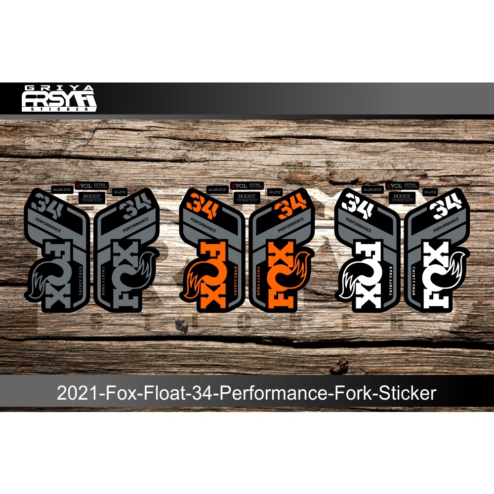 Decal Sticker 2021 Fox 34 performance Fork Sticker for MTB | Shopee ...