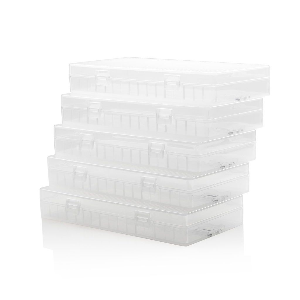 Soshine Plastic Battery Storage Containers for 8 Cells 18650 1-Packs ...