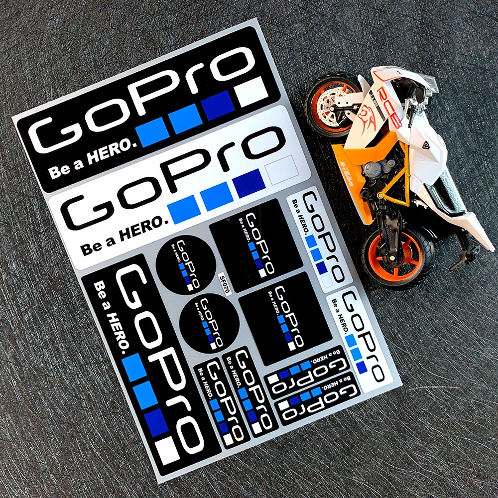 Gopro Logo Reflective Sticker Extreme Sports Motorcycle Trunk Body ...