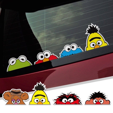 Cartoon Elmo Sesame Cute Car Sticker Auto Decal Vinyl Reflective Rear ...