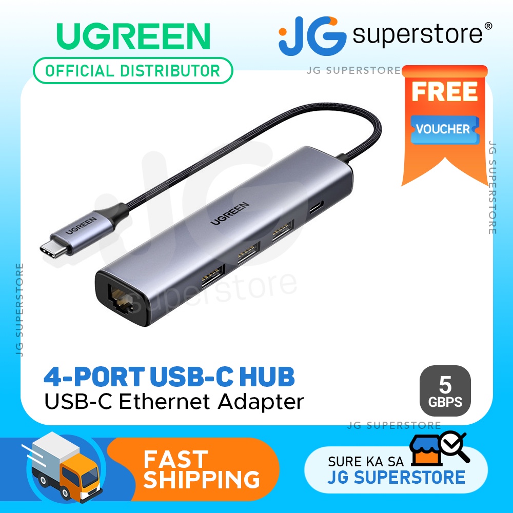 UGREEN 5Gbps 1000M USB-C Aluminum Multifunction Gigabit Ethernet ...