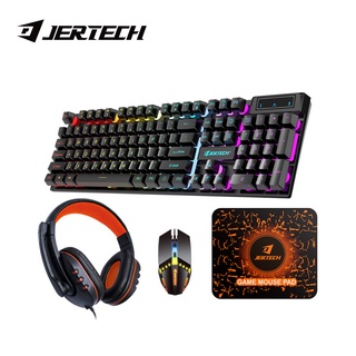 jertech 4in1 Gaming Keyboard And Mouse Headset Set With Mouse Pad CT4 ...